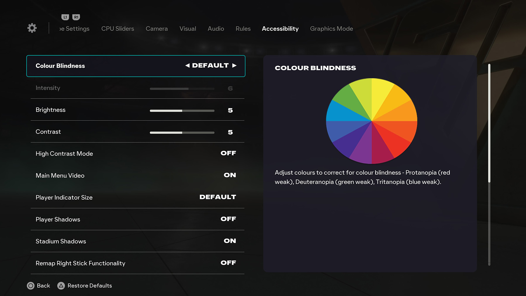 FC 26 Game Settings – FIFPlay